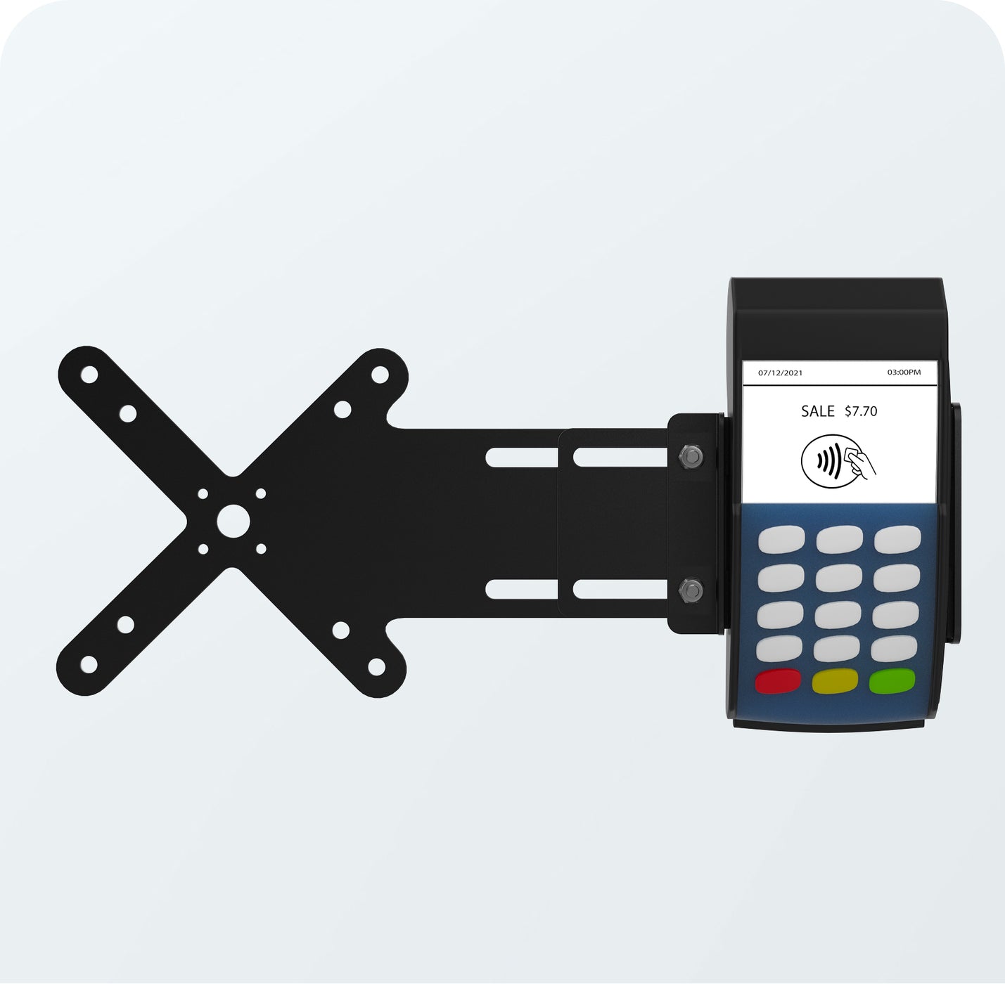 Adjustable Card Reader Holder w/ VESA Plate - CTA DIGITAL